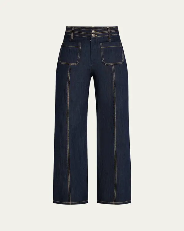 Cinq À Sept Dorothea Wide-leg Jeans - Indigo