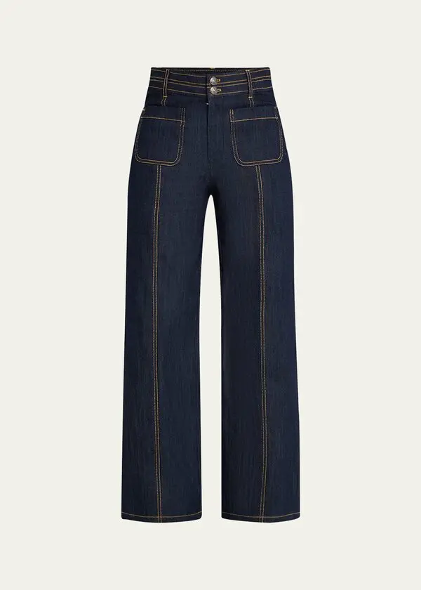Cinq À Sept Dorothea Wide-leg Jeans - Indigo