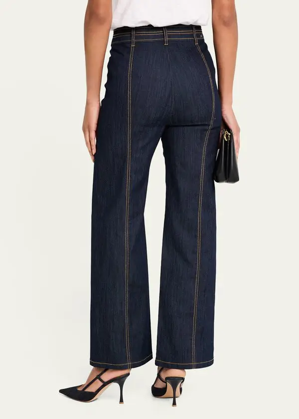 Cinq À Sept Dorothea Wide-leg Jeans - Indigo
