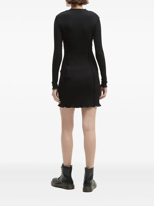 Palm Angels Logo Ribbed Mini Dress