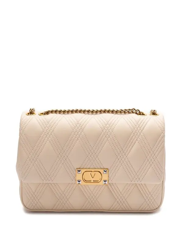 Valentino Garavani Leather Shoulder Bag - Neutrals