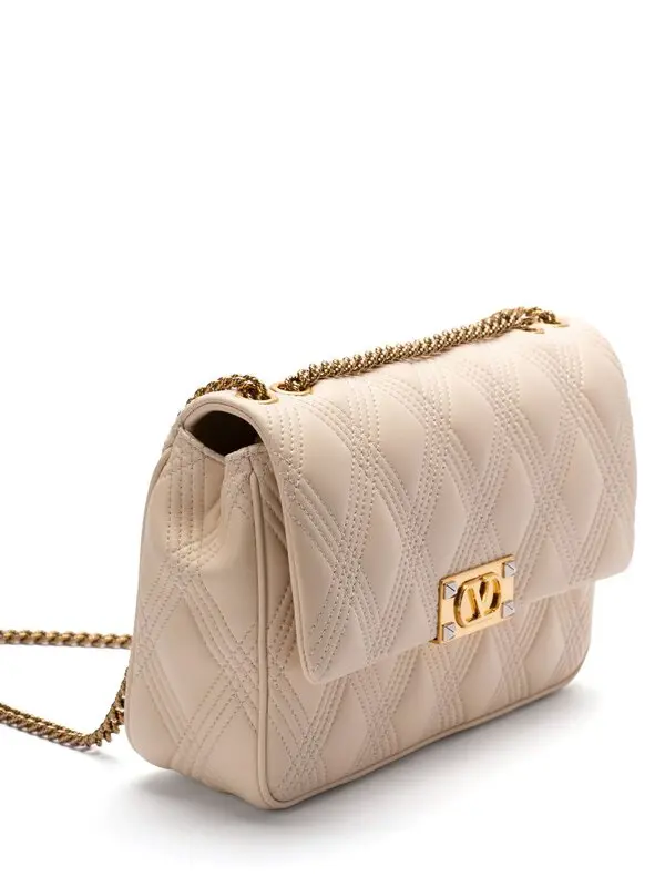 Valentino Garavani Leather Shoulder Bag - Neutrals