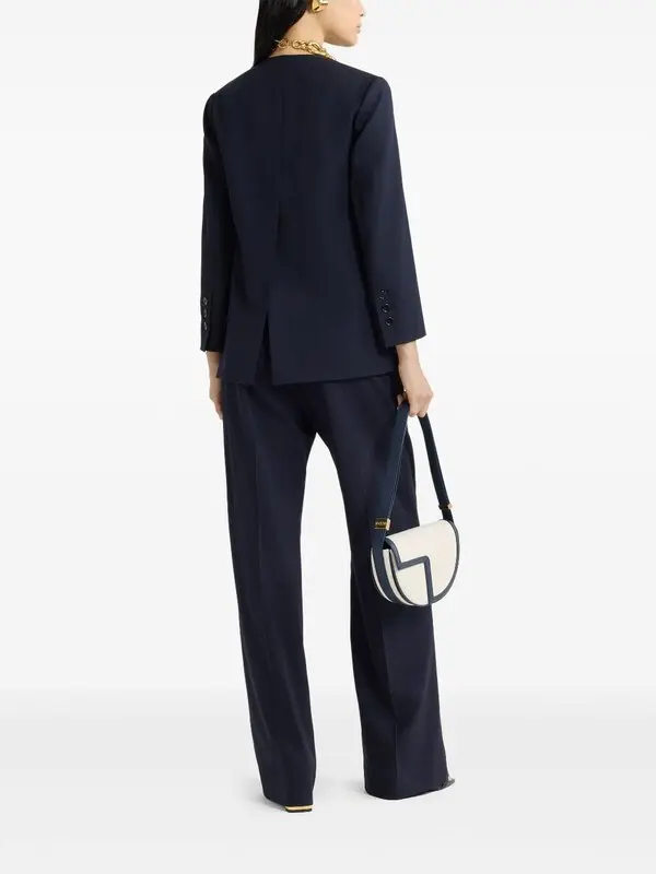 PATOU Collarless Twill Jacket