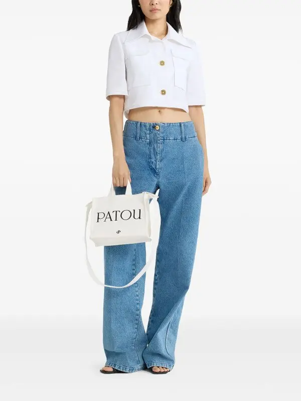 PATOU Cropped Jacket - White