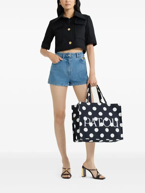 PATOU Cropped Jacket - Black