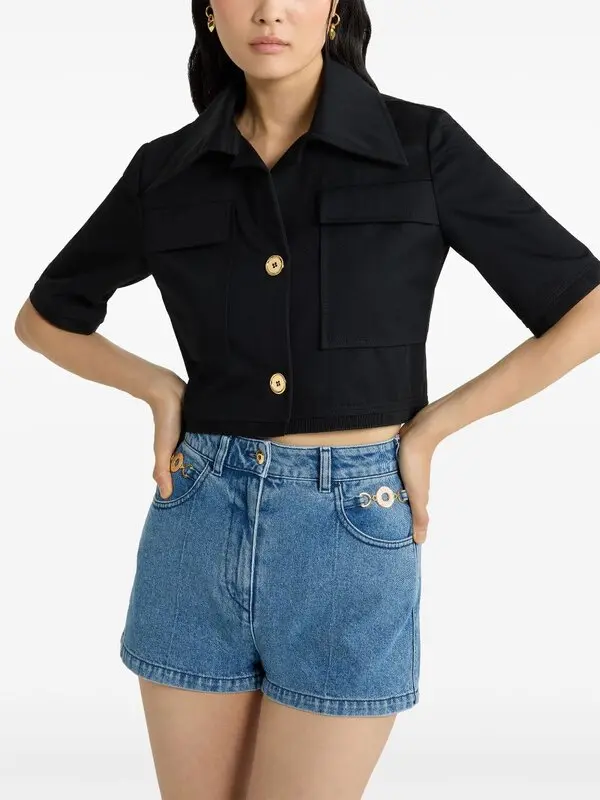 PATOU Cropped Jacket - Black
