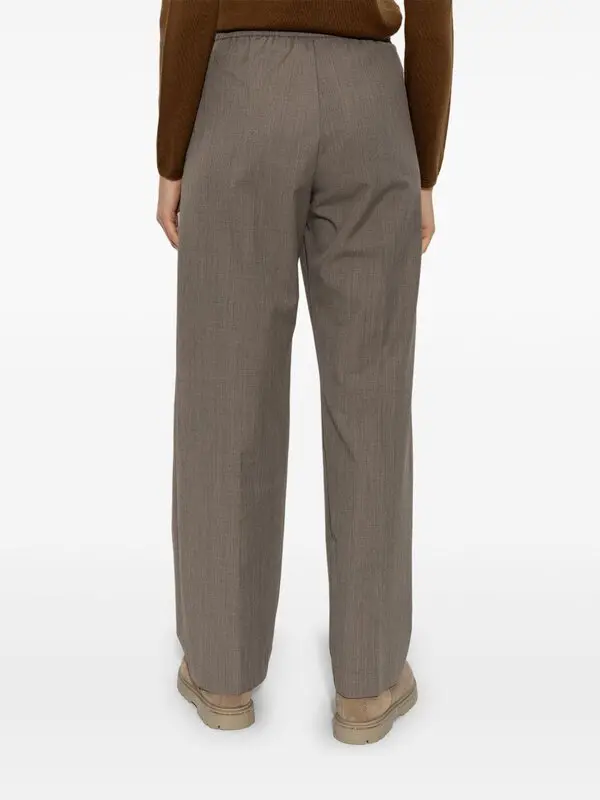 SAMSOE SAMSOE Straight-leg Trousers - Brown