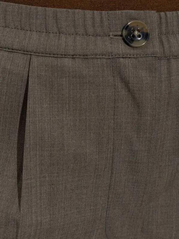 SAMSOE SAMSOE Straight-leg Trousers - Brown