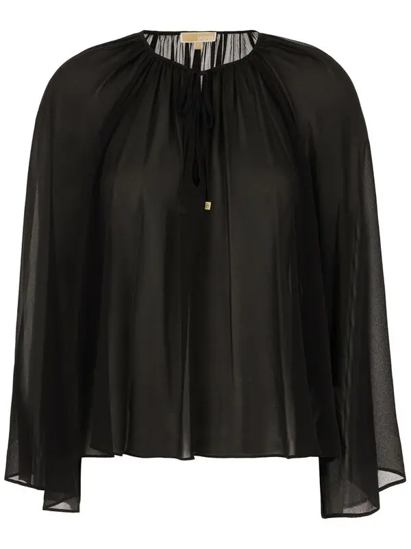 Michael Kors Georgette V-neck Blouse