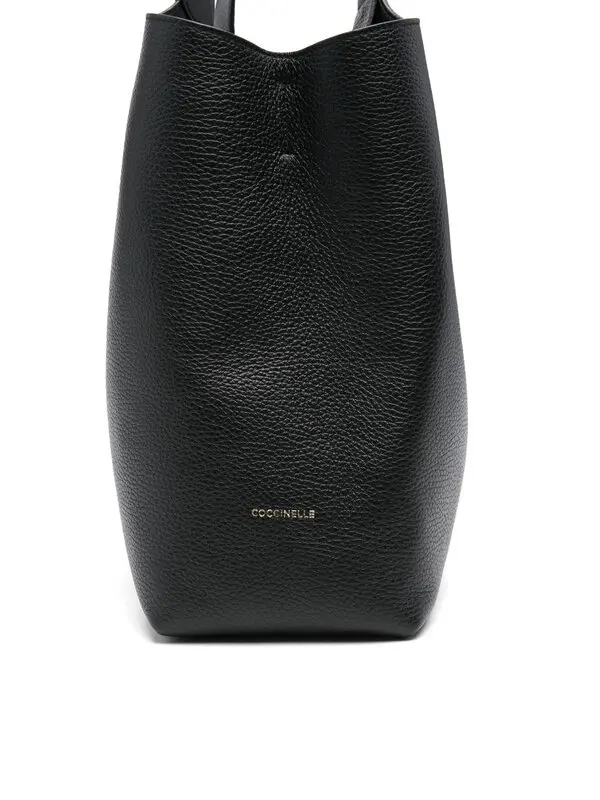 COCCINELLE Leather Tote Bag - Black