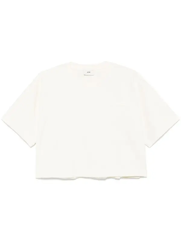 AUTRY Cropped T-shirt - Neutrals