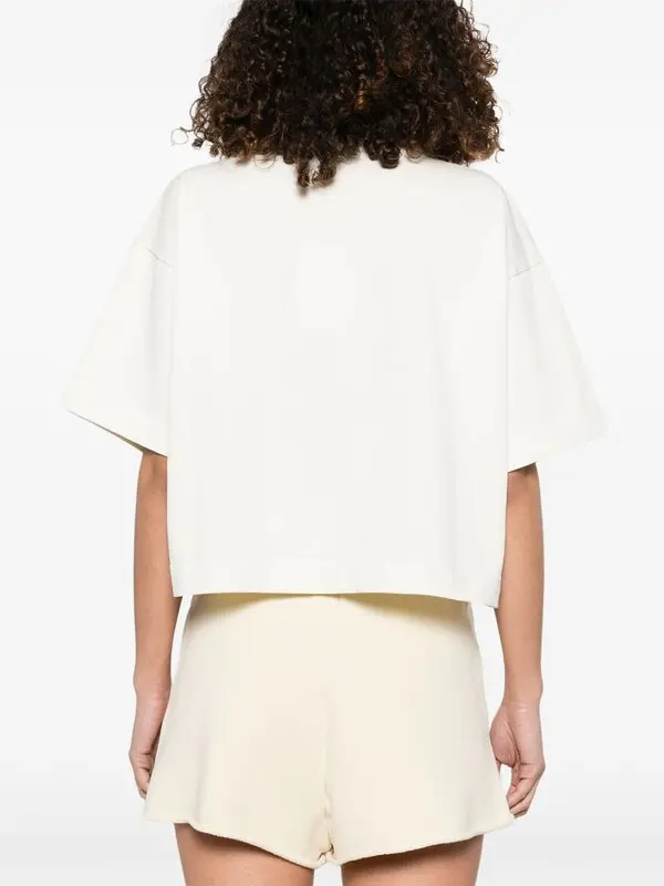 AUTRY Cropped T-shirt - Neutrals