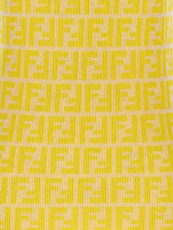 Fendi Ff Logo Tank Top In Yellow - 10% Off | Editorialist