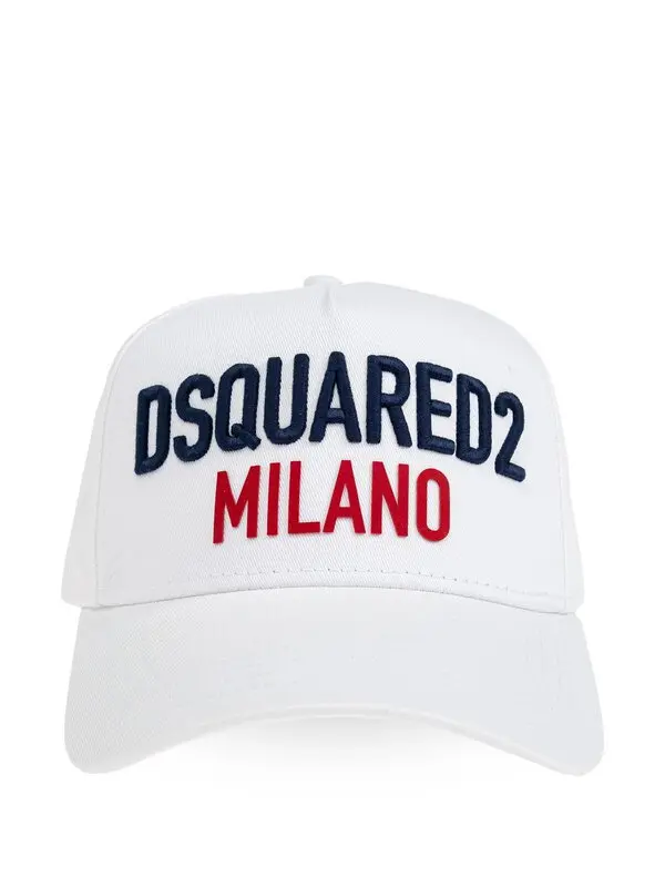 Dsquared2 Embroidered Cap - White