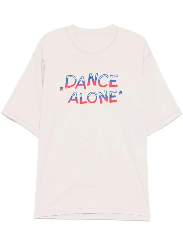 Undercover Slogan-print T-shirt - Neutrals