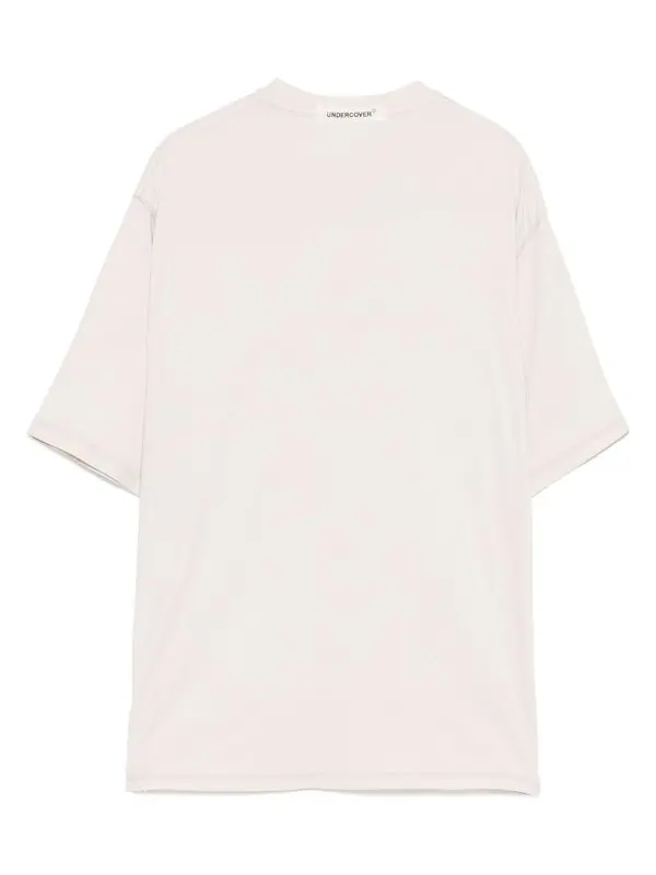 Undercover Slogan-print T-shirt - Neutrals