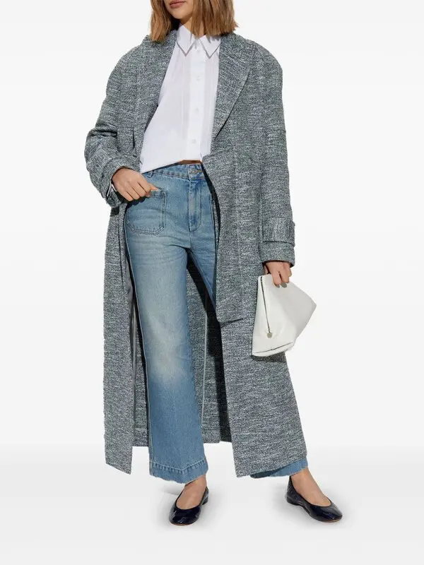 Victoria Beckham Raglan-sleeve Single-breasted Coat