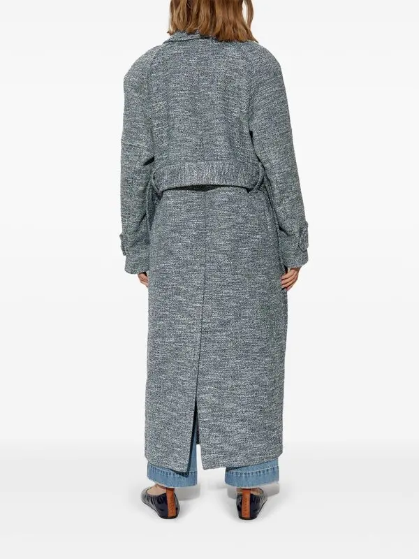 Victoria Beckham Raglan-sleeve Single-breasted Coat