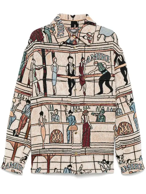 Amiri Tapestry Overshirt - Neutrals