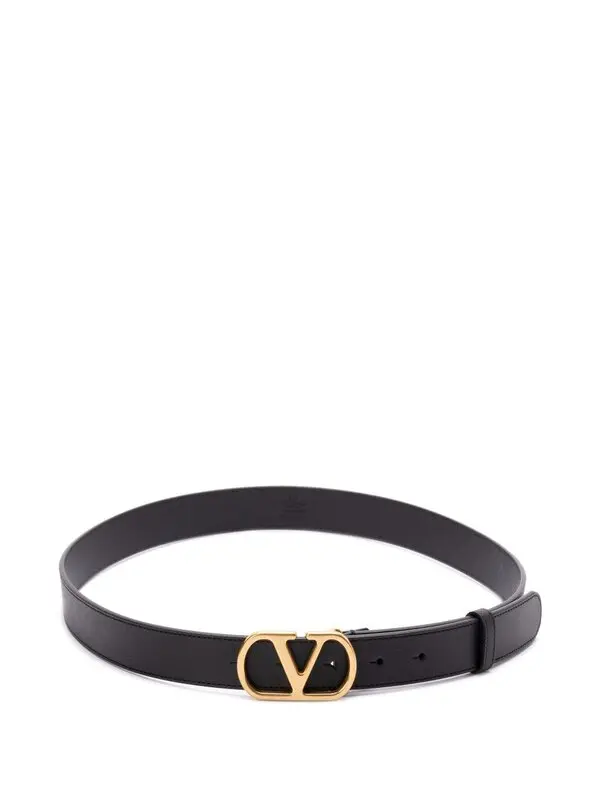 Valentino Garavani Leather Belt - Black