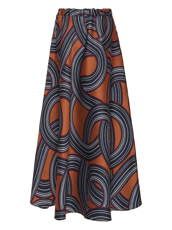La DoubleJ Jacquard Midi Skirt