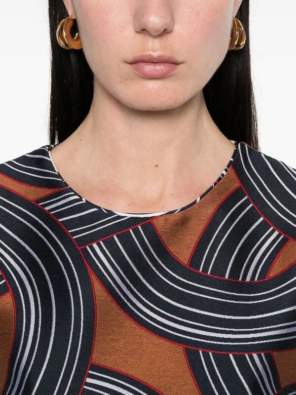 La DoubleJ Printed Mini Dress - Blue