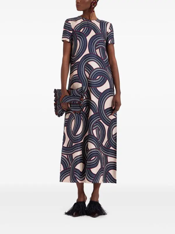 La DoubleJ Printed Maxi Dress - Blue