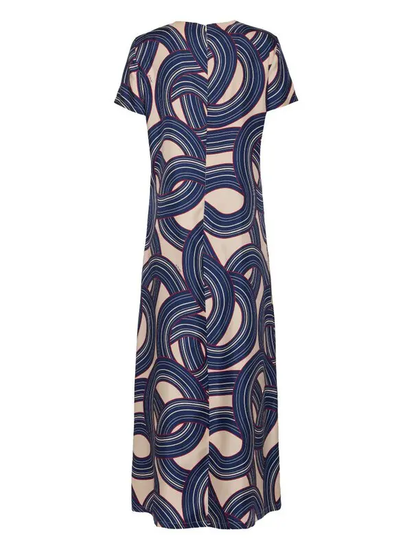 La DoubleJ Printed Maxi Dress - Blue