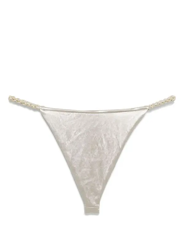 ISA BOULDER Full-chain Bikini Bottoms - Grey
