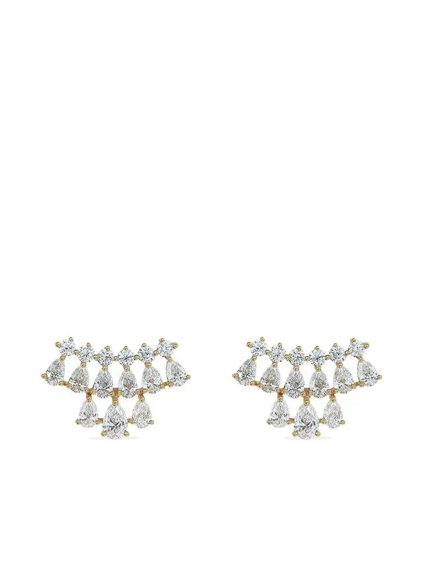 ANITA KO 18k Yellow Daphne Diamond Earrings - Gold