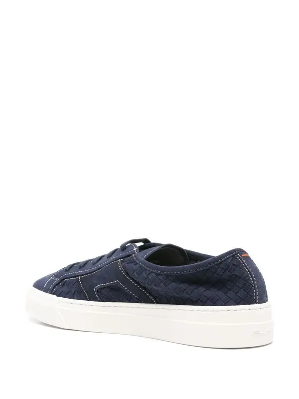 Santoni Lace Up Sneakers - Blue