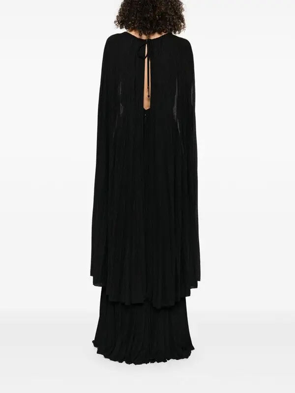 Elisabetta Franchi Lurex Cape Gown