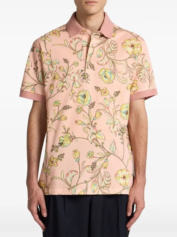 Etro Floral Polo Shirt - Pink