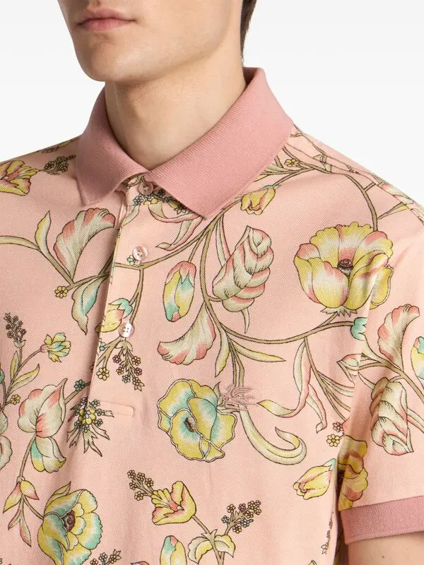 Etro Floral Polo Shirt - Pink