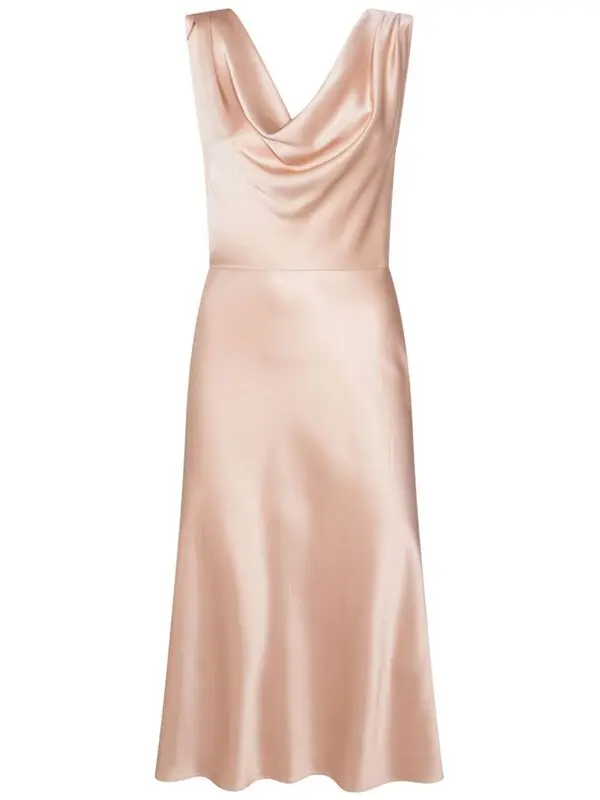 Blumarine Satin Midi Dress