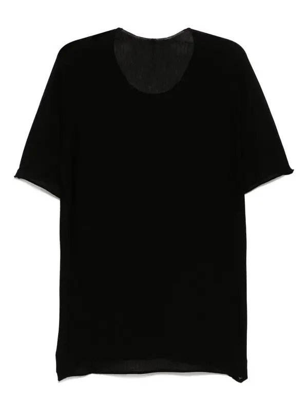 LABEL UNDER CONSTRUCTION Raw Edge T-shirt - Black