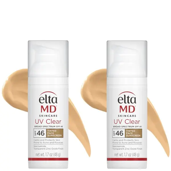 ELTAMD Exclusive Uv Clear Tinted Spf 46 Broad-spectrum Duo - One-color