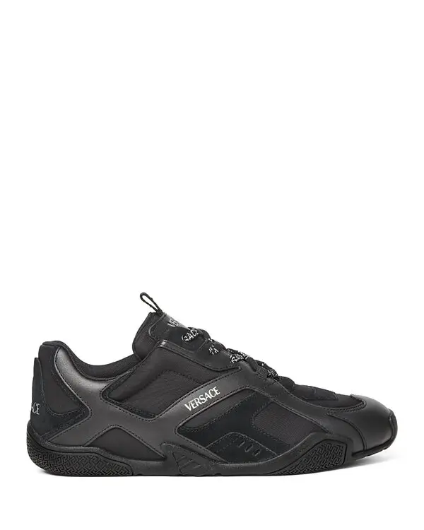 Versace Lace Up Sneakers - Black