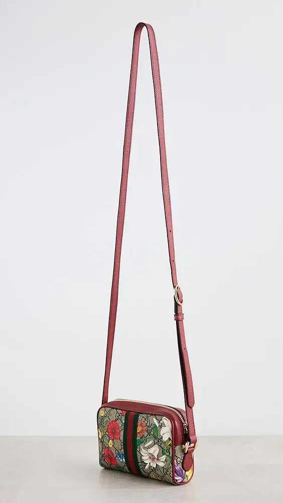 Shopbop Gucci Floral Ophidia Shoulder Bag, Gg Supreme - Neutral