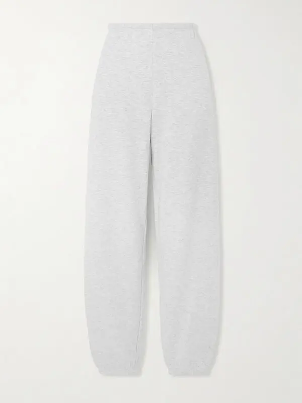 SKIMS Cotton-blend Fleece Track Pants - Gray