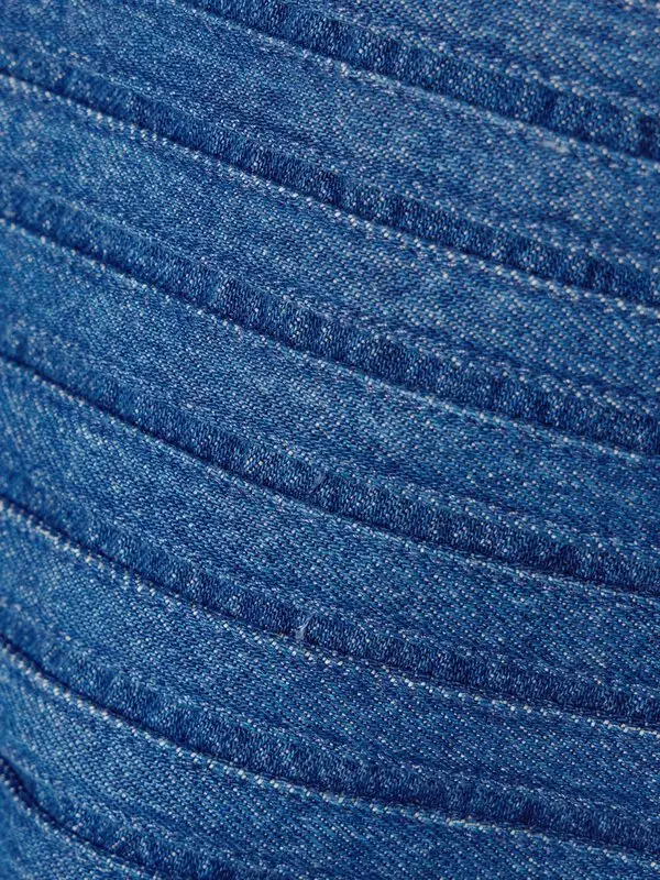 Versace Appliquéd Denim Mini Skirt