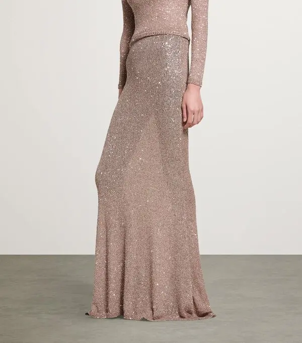 Balenciaga Sequinned Maxi Skirt