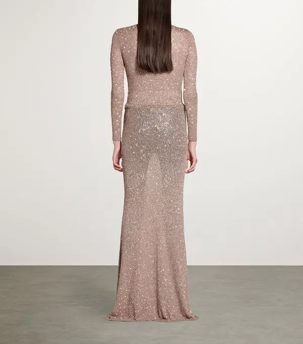 Balenciaga Sequinned Maxi Skirt