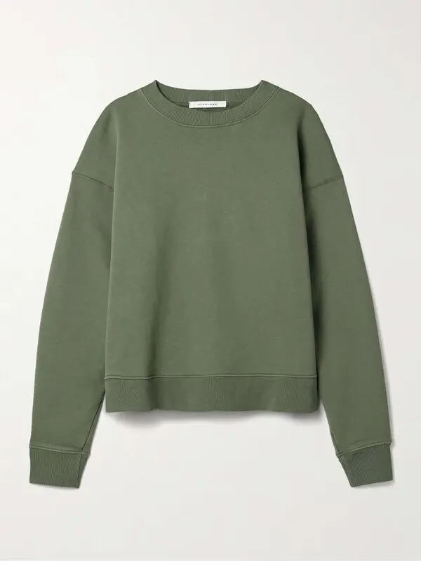 SLVRLAKE Cotton-jersey Sweatshirt - Army Green