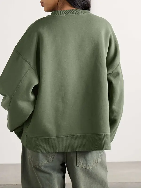 SLVRLAKE Cotton-jersey Sweatshirt - Army Green