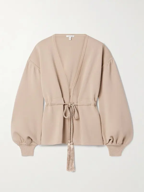 Max Mara Tiberio Belted Wool Cardigan - Neutrals