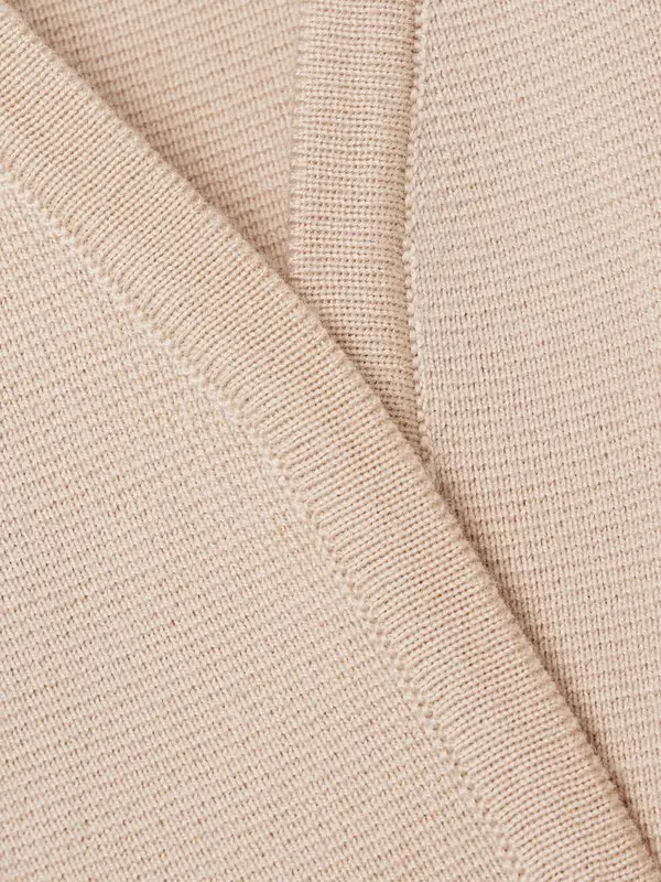Max Mara Tiberio Belted Wool Cardigan - Neutrals