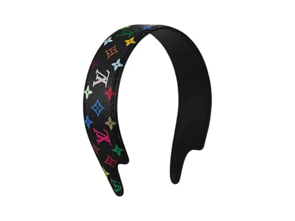 LOUIS VUITTON X Takashi Murakami Monogram Outline Headband - Black Multicolored
