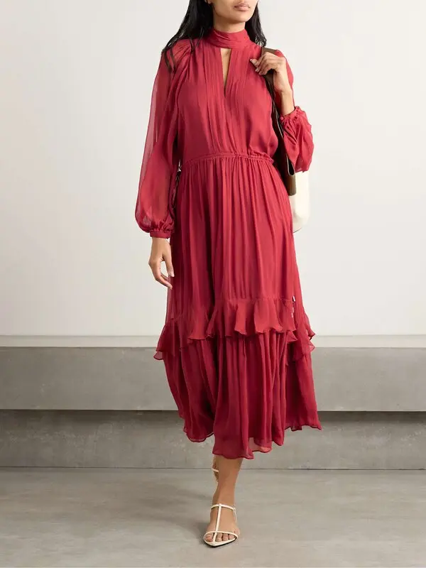 la ligne red dress VIVIAN   