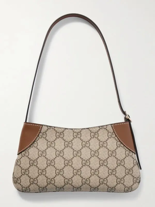 Gucci Gg Emblem Mini Shoulder Bag - Brown